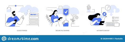 Database Security Abstract Concept Vector Illustrations Stock Vector