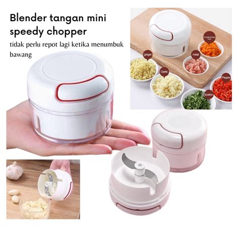 Jual Chopper Manual Blender Mini Speedy Chopper Blender Tarik Tangan Penghalus Bumbu
