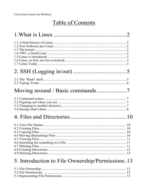 Unixlinux Basics For Biolinux
