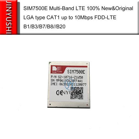 simcom sim7500e multi bande lte 100 5 pi ces nouveau et original lga