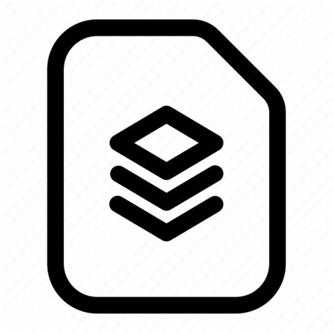 Database Doc File Layer Layers Multi Icon