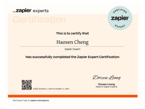👏 zapier certified what we already knew haosen is rlb digital s zapier
