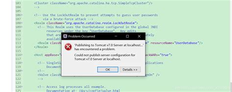 Could Not Publish Server Configuration For Tomcat V70 Server At