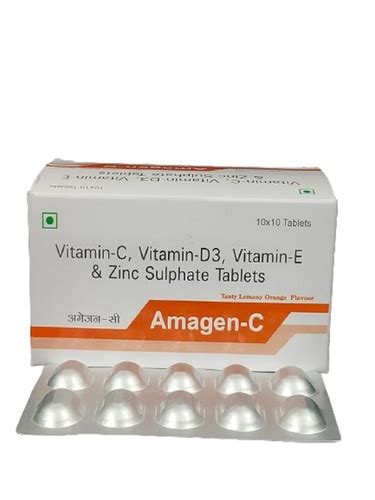 Vit C Vit D3 400 Iu Zinc Vit E 20 Iu Amagen C Tablet At Best Price In Jaipur Amagen India