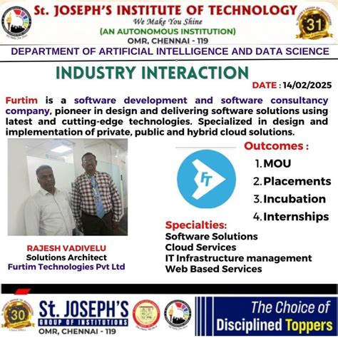 Department Of Artificial Intelligence And Data Science St Josephs