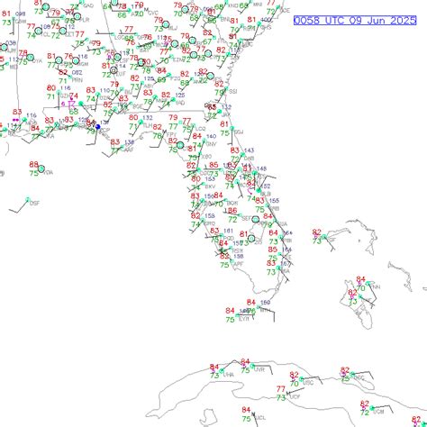 Surface Data Metars Plot [tpa 3]
