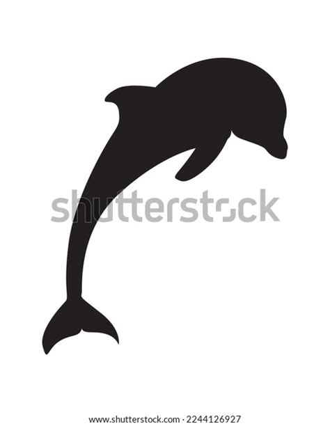 Cute Dolphin Jumping Vector Isolated On Stock Vector Royalty Free