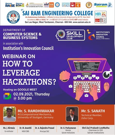 Sairam Computer Science And Business Systems On Linkedin Engineering