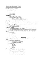 CS Section Docx Section Word Processing Files Word Processing Activities Prepare