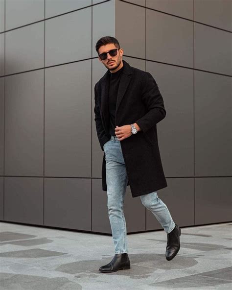 Jeans And Black Boots Outfit Men Boots Outfit Street Styles Light Blue Jeans Outfit Black