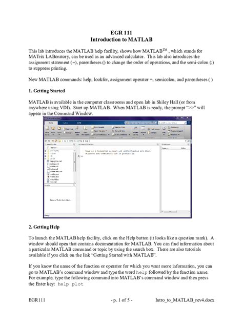 Fillable Online Matlab Programming Laboratory V Fillable Pdf Fax Email Print PdfFiller