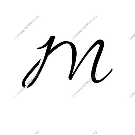 Connected Cursive Uppercase And Lowercase Letter Stencils A Z 14 Inch Up