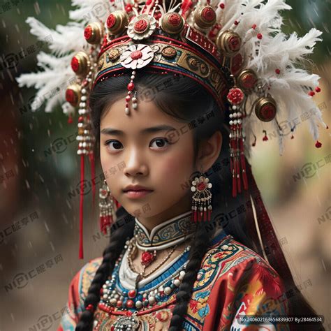 Ai创作图少数民族少女 昵图网