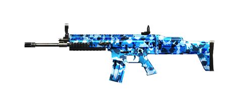 Blue Camo Guns