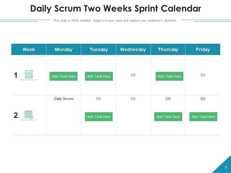 Two Weeks Sprint Product Planning Development Timeline Business Presentation Graphics