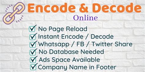 Web Tool Encode Dan Decode Tautan Dan Teks