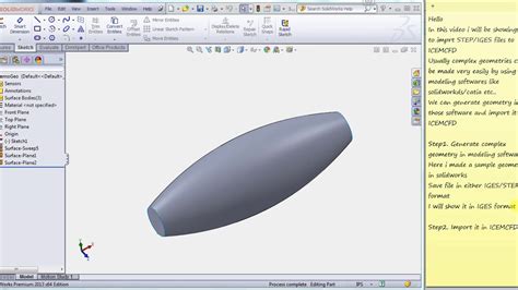 How To Import Step Or Iges Geometry To Ansys Icemcfd Youtube