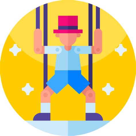 Puppet Geometric Flat Circular Flat Icon