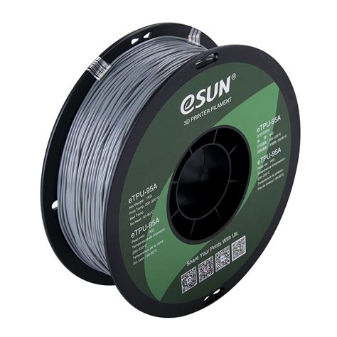 eSUN Grey TPU Filament 1kg 1.75mm | Jaycar Australia