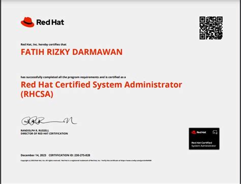 Im Happy To Share That Ive Obtained A New Certification Red Hat