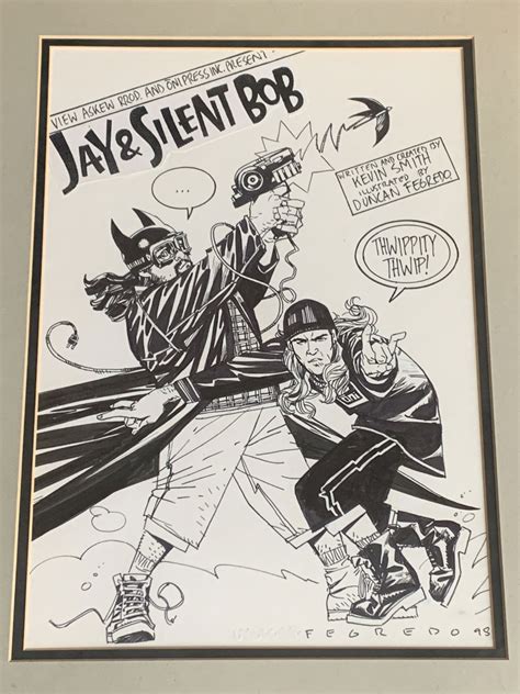 Jay And Silent Bob Duncan Fegredo In Simon Mas Comic Art Comic Art Gallery Room