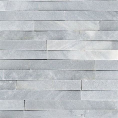 Cosmic Gray 3d Wave Marble Stacked Stone Ledger Panels Rockmount