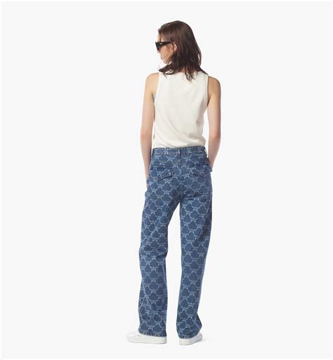 50 It Denim Jeans Mit Lauretos Monogramm Blue Mcm ®de