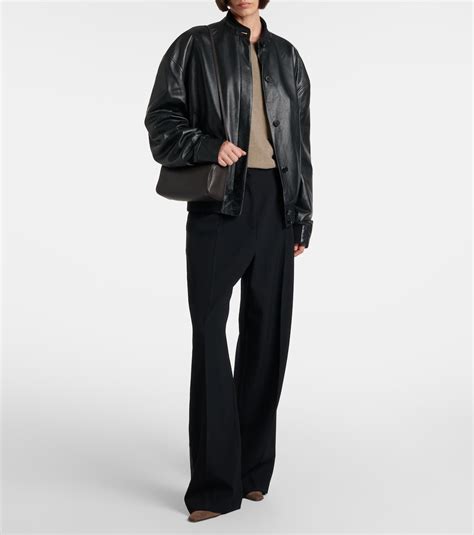 90s Leather Shoulder Bag In Brown The Row Mytheresa