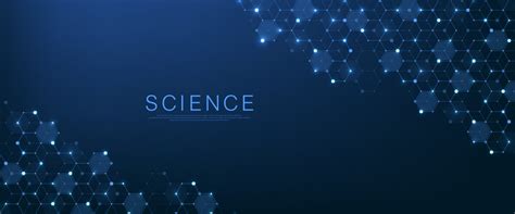 Molecular Abstract Structure And Genetic Vector Image