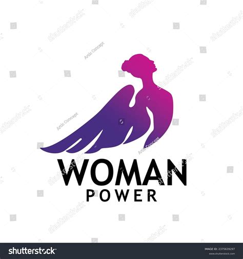 Woman Power Logo Woman Logo Creative Stock Vector Royalty Free