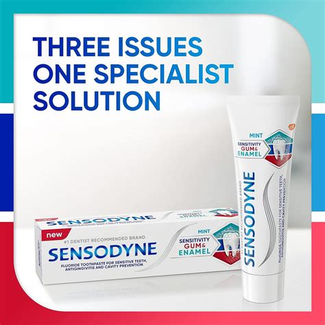 Sensodyne Triple Protection Sensitivity Toothpaste 3 Pack Mint Flavor