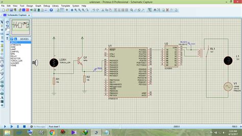 automatic street light with atmega16 microcontroller