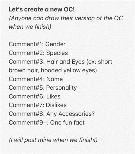Create An Oc Drawing Challenge Art Style Challenge Creating Characters