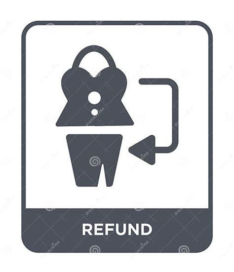 Refund Icon In Trendy Design Style Refund Icon Isolated On White