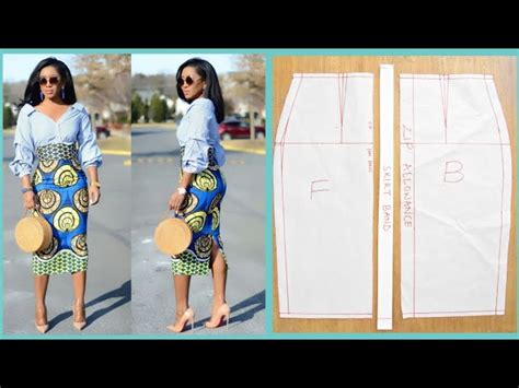 High Waisted Pencil Skirt Sewing Pattern Online