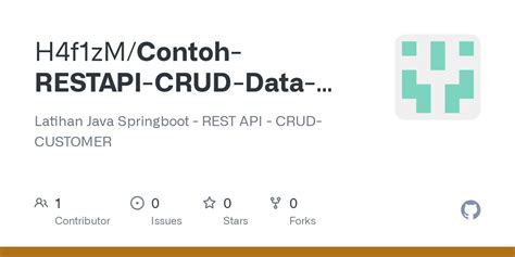 GitHub - H4f1zM/Contoh-RESTAPI-CRUD-Data-Customer: Latihan Java ...