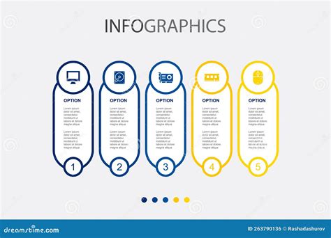 Monitor Hard Drive Gpu Ram Computer Stock Vector Illustration Of Simple Filled 263790136