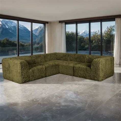 Furniture Of America Nappi L Sectional Compressed Foam