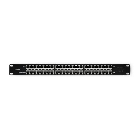 Patch Panel Rack 48v 24 Ports Passive Poe Injector 1000m Black Wassermaneu