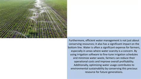 Importance Of Efficient Water Management In Farmingpptx