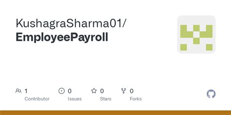 GitHub KushagraSharma EmployeePayroll