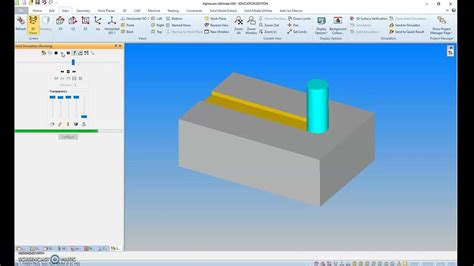 Alphacam Tutorial Slot Cutting Operation Youtube