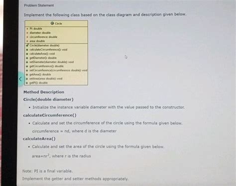 Problem Statement Implement The Following Studyx