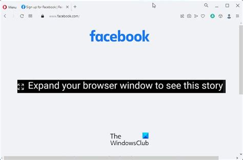 Expand Your Browser Window To See This Story Says Facebook