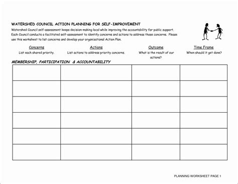√ Free Printable Recovery Action Plan Template