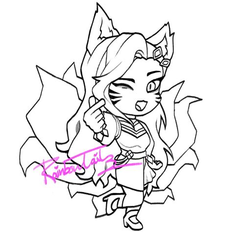 K Da All Out Ahri Chibi R Ahrimains