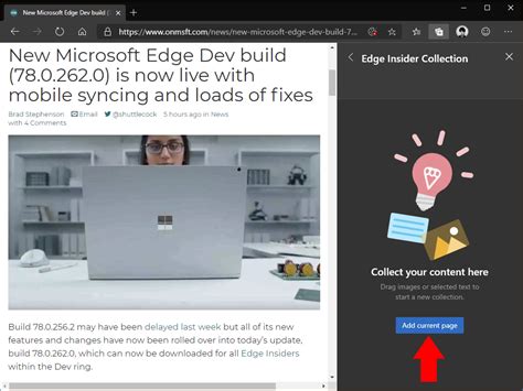 How To Use Collections In Microsoft Edge Insider OnMSFT