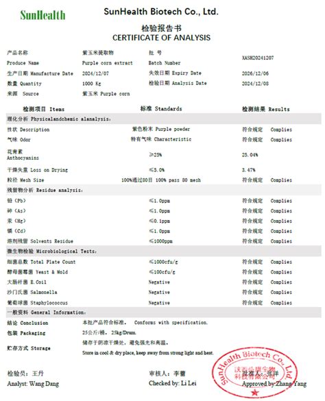 Purple Corn Anthocyanins Purple Corn Extract Sunhealth Biotech Co Ltd