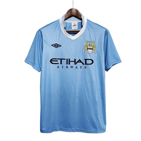 20112012 Manchester City Etihad Airways Home Retro Kit