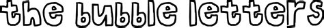 The Bubble Letters Font Fonts2u Com